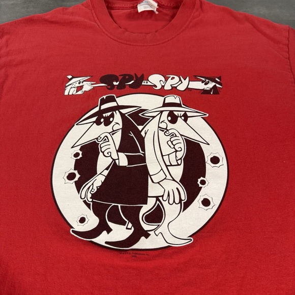 Shirts | Vintage Spy Vs Spy Comic Cartoon Shirt Mens Large Red Black ...